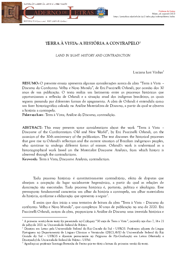 (PDF) Terra à Vista: a história a contrapelo