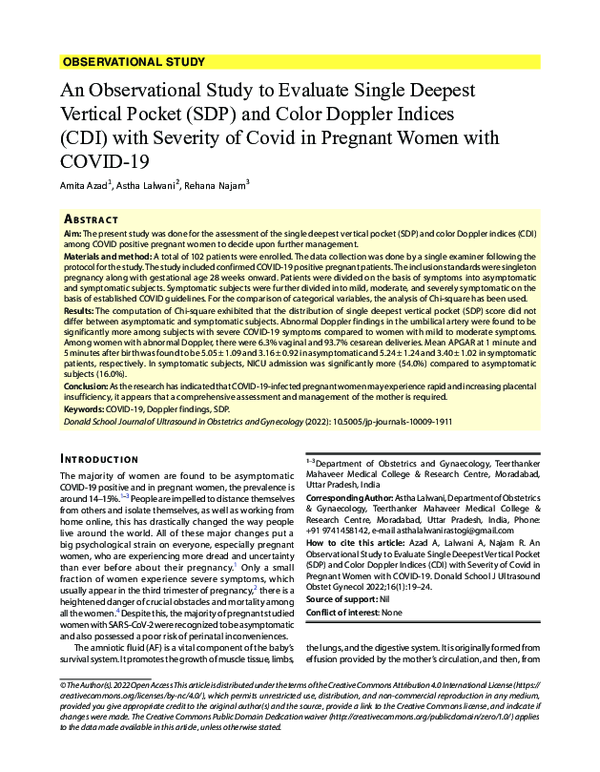 (PDF) An Observational Study to Evaluate Single Deepest Vertical Pocket ...