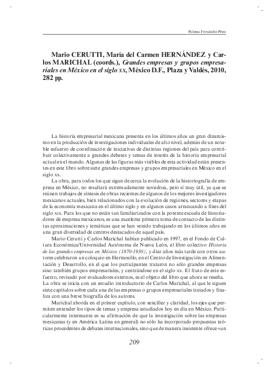 (PDF) Mario Cerutti Maria Del Carmen Hernandez y Carlos Marichal Coords ...