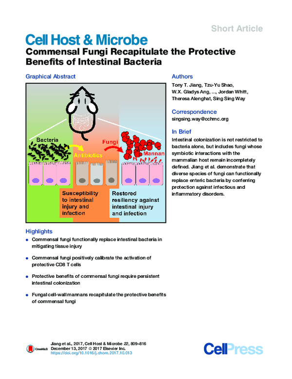 (PDF) Commensal Fungi Recapitulate the Protective Benefits of ...