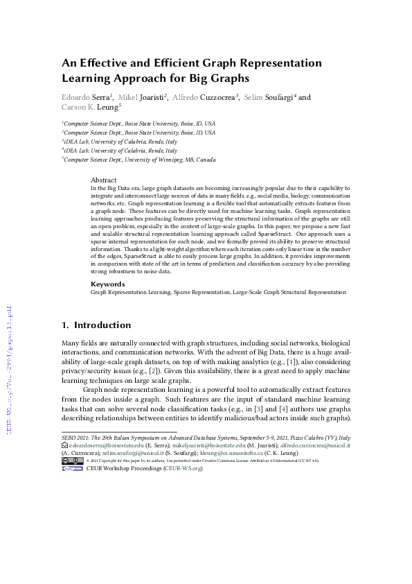 (PDF) An Effective and Efficient Graph Representation Learning Approach ...