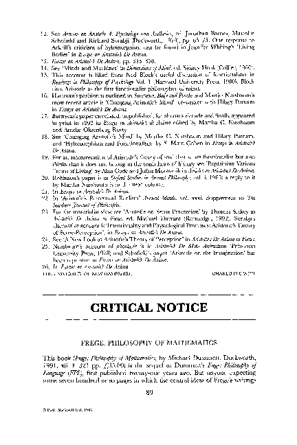 (PDF) Frege: Philosophy of Mathematics