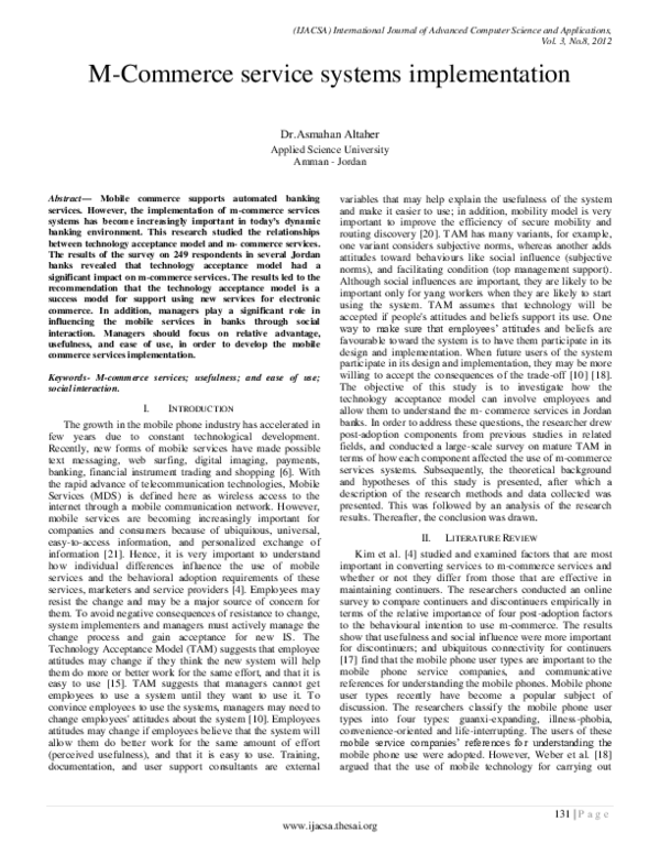 (PDF) M-Commerce service systems implementation