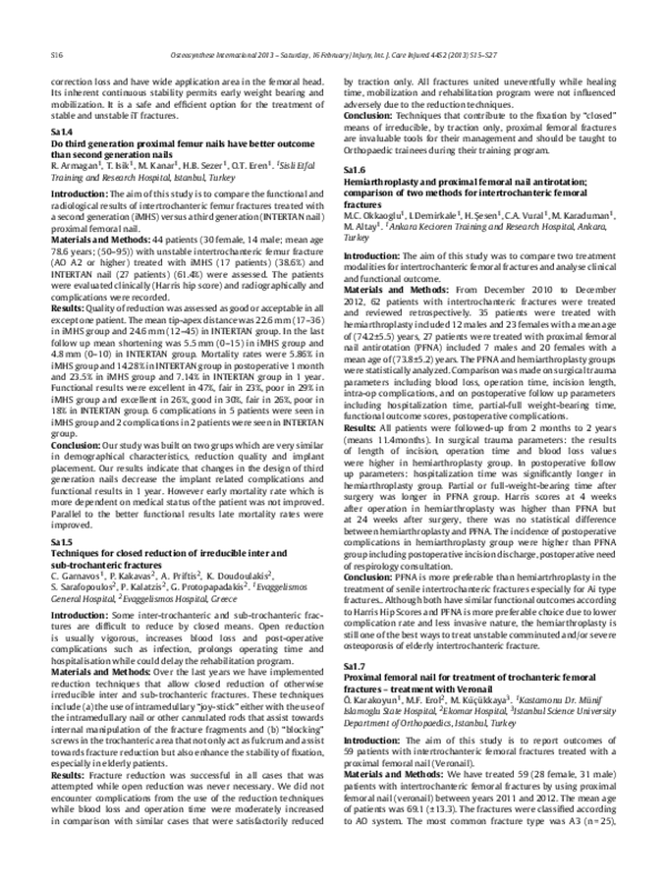 (PDF) Sa1.4 Do third generation proximal femur nails have better ...
