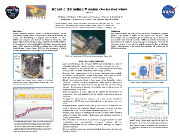 (PDF) Robotic Refueling Mission-3—an overview