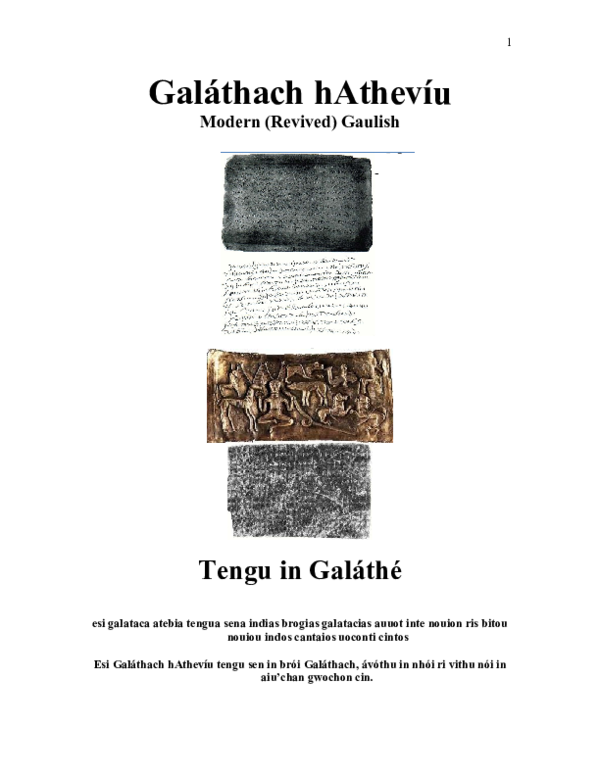 (PDF) Modern Gaulish / Galáthach hAthevíu / Neugallisch