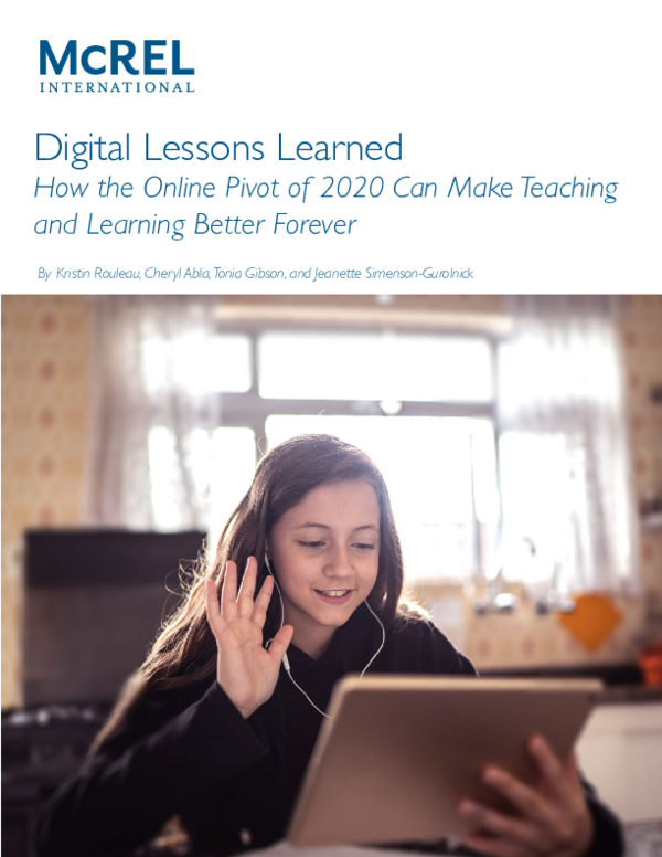 (PDF) Digital Lessons Learned: How the Online Pivot of 2020 Can Make Teaching and Learning ...