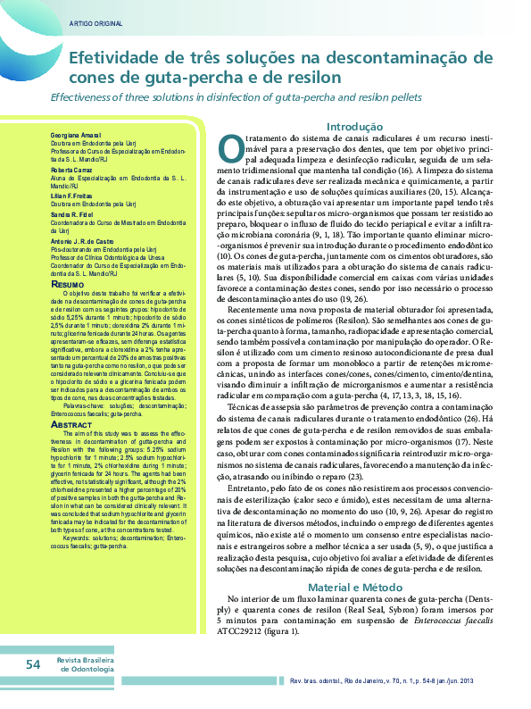 (PDF) Efetividade de três soluções na descontaminação de cones de guta ...