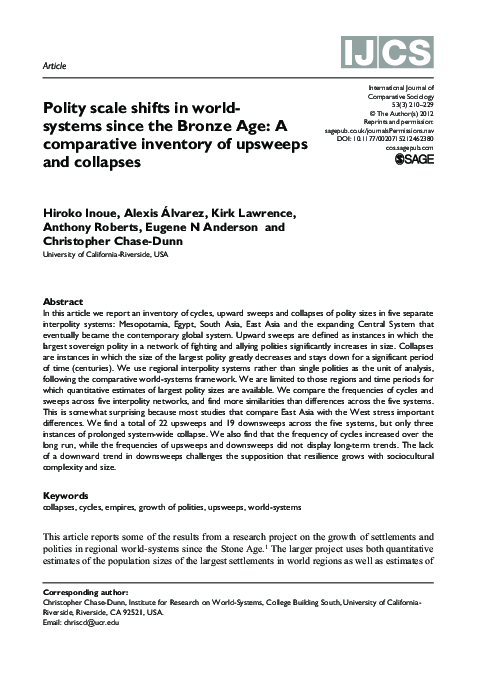 (PDF) Polity scale shifts in world-systems since the Bronze Age: A ...
