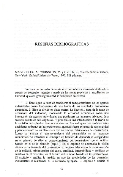 (PDF) Mas Collel a Whinston M y Green J Microeconomic Theory
