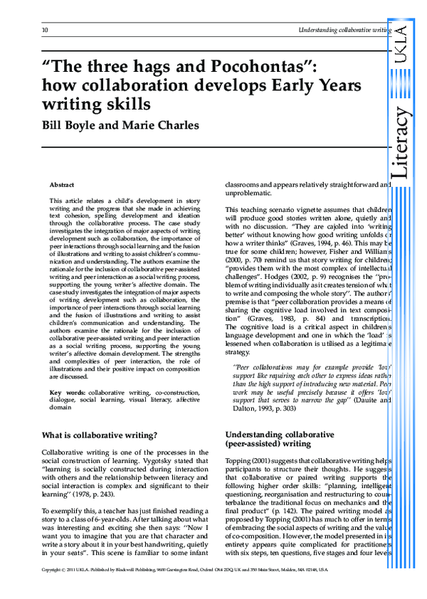 (PDF) “The three hags and Pocohontas”: how collaboration develops Early ...