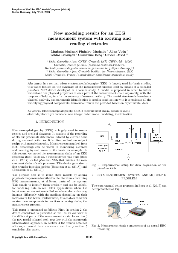 (PDF) Modeling EEG Measurement System Dynamics