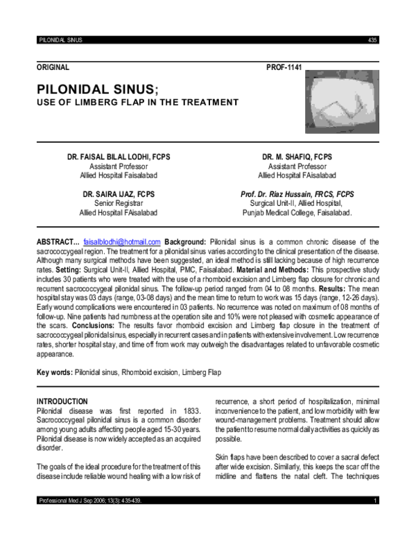(PDF) Pilonidal Sinus