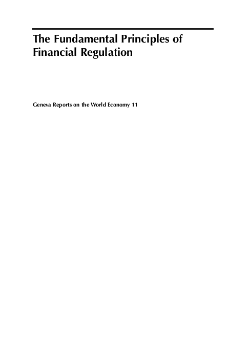 (PDF) The fundamental principles of financial regulation