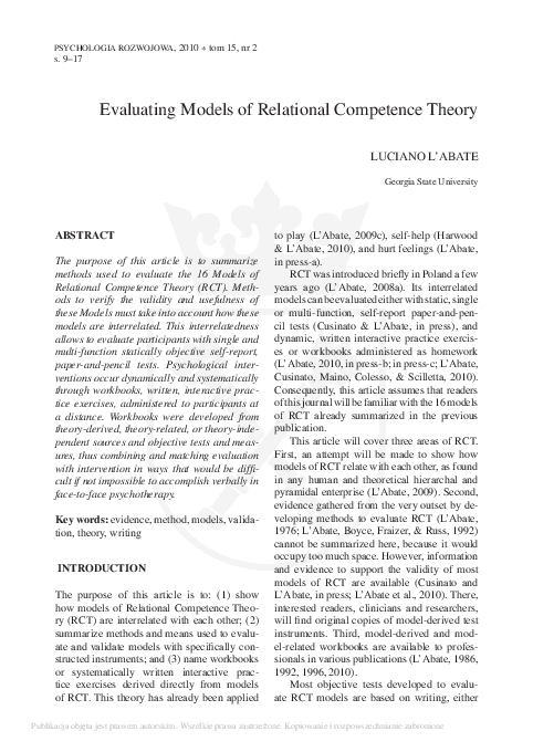 (PDF) Relational Competence Theory