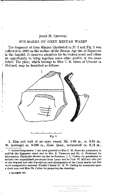 (PDF) Pot-Marks on Grey Minyan Ware