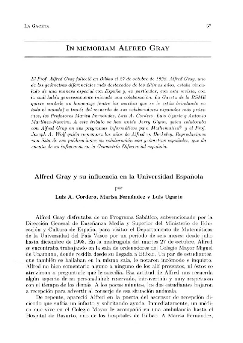 (PDF) Alfred Gray y su influencia en la Universidad Española