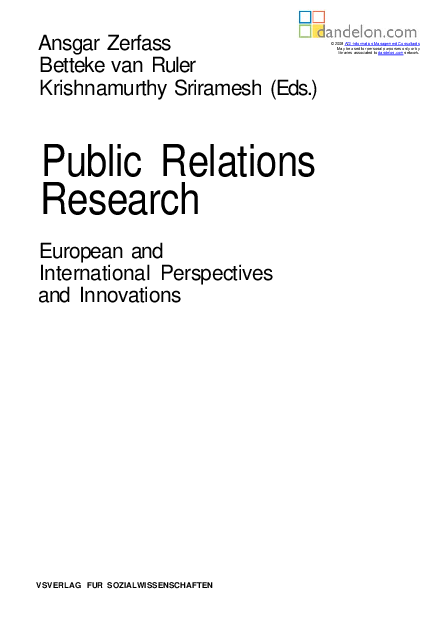 (PDF) Public Relations Research