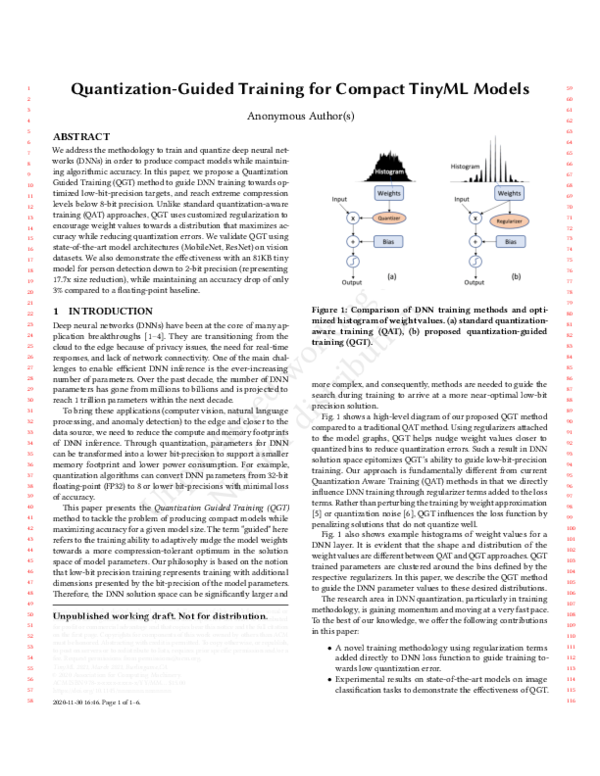 (PDF) Quantization-Guided Training for Compact TinyML Models