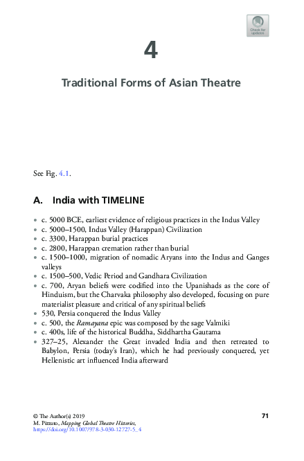 (PDF) Traditional Forms of Asian Theatre