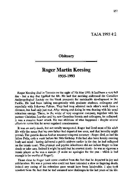 (PDF) Roger Martin Keesing 1935-1993