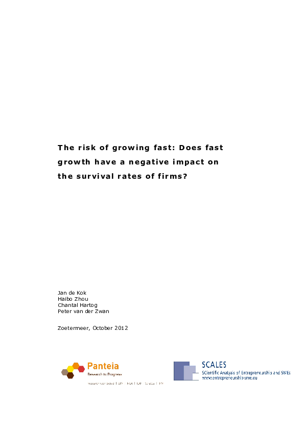(PDF) The risk of growing fast: Does fast growth have a negative impact ...