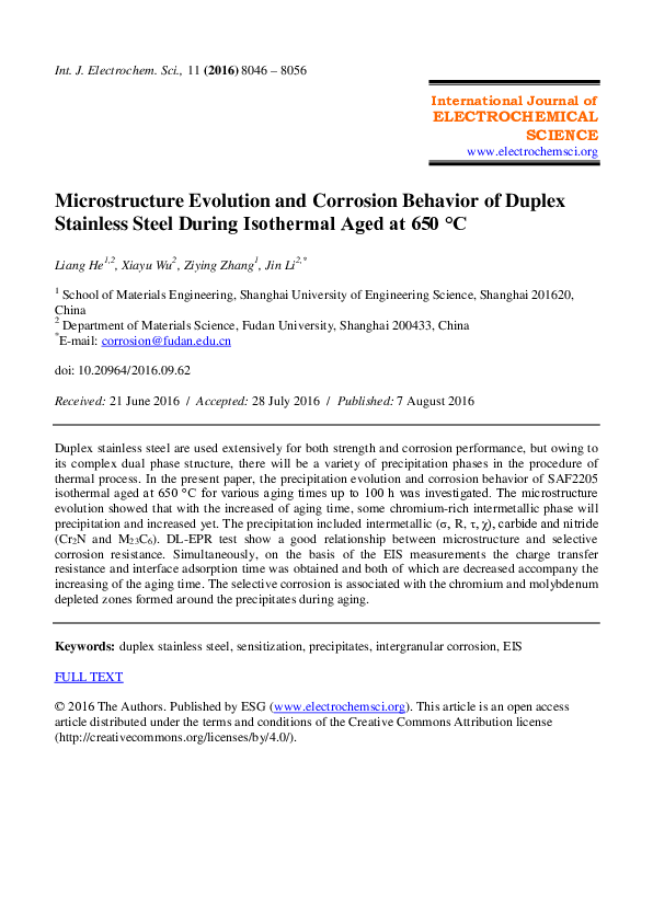(PDF) Microstructure evolution and corrosion behaviour of a high Mo containing α + β titanium ...