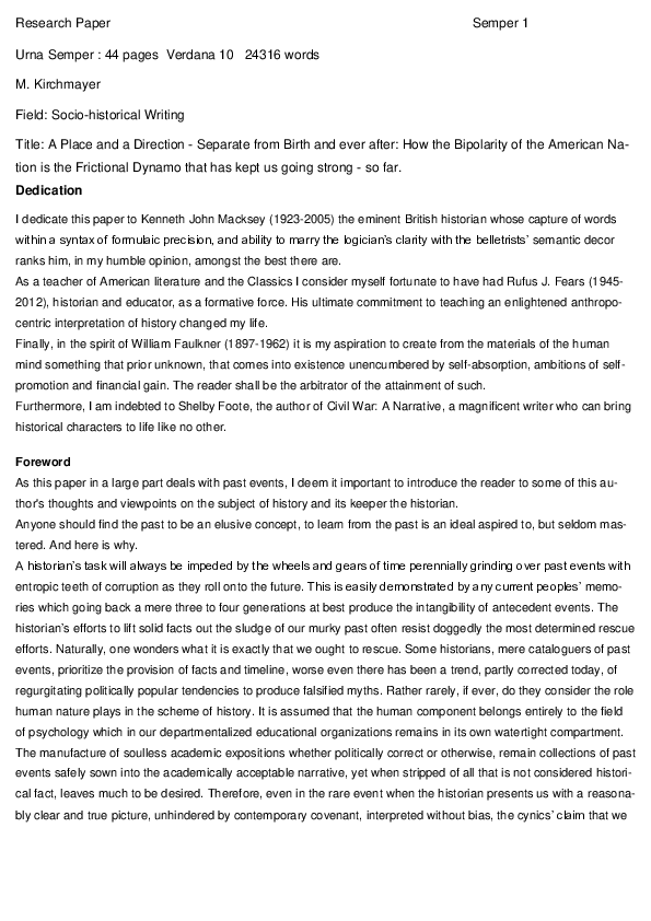 (PDF) Academic Thesis Paper Socio-political Americana