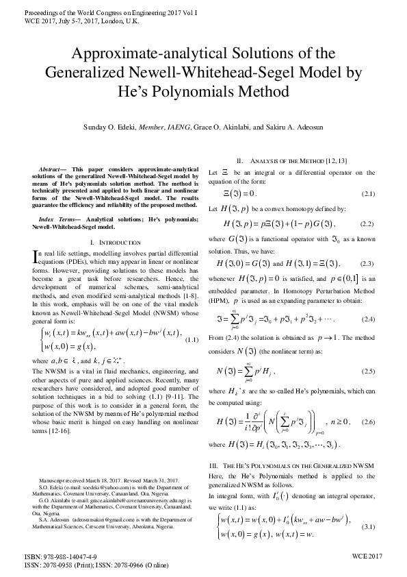 Pdf On A Modified Transformation Method For Exact And Approximate Solutions Of Linear