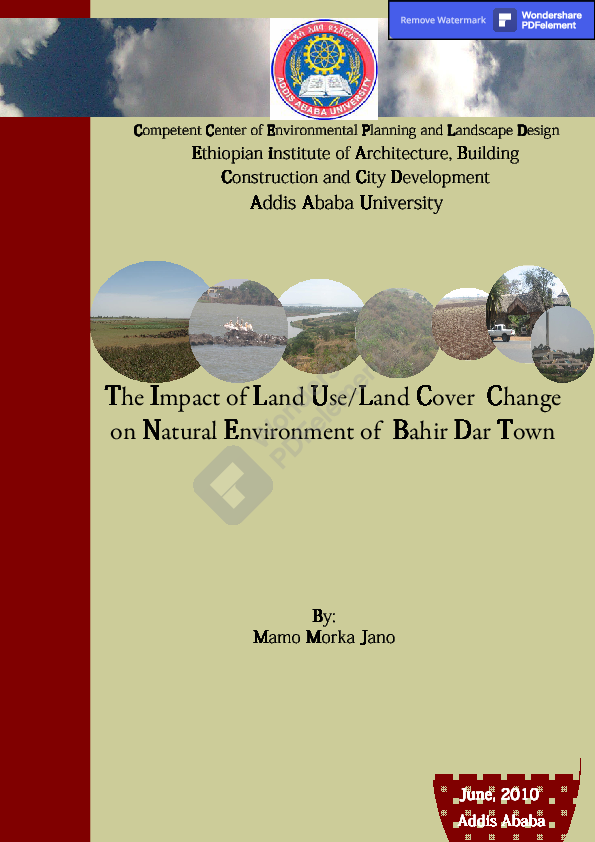 (PDF) The Impact of Land Use/Land Cover Change on Natural Environment ...