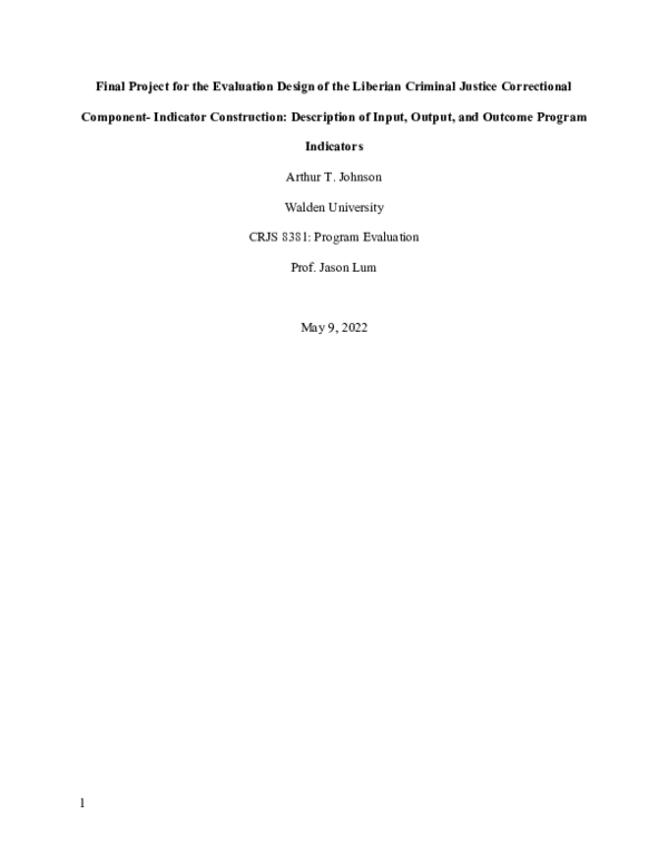 (DOC) Final Project for the Evaluation Design