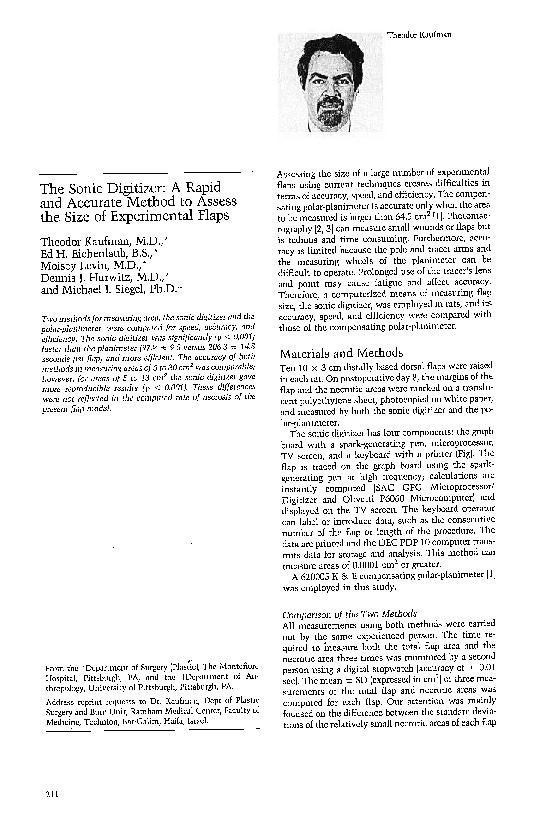 (PDF) The Sonic Digitizer: A Rapid and Accurate Method to Assess the ...