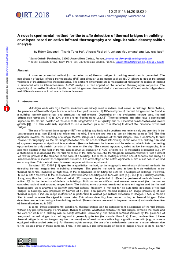 (PDF) A novel experimental method for the in situ detection of thermal bridges in building ...