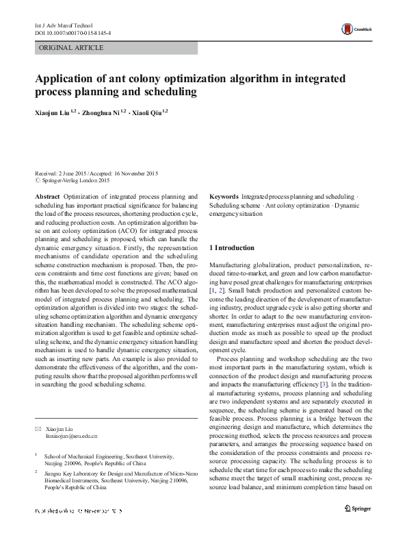 (PDF) Application of Ant-Colony-Optimization algorithm for improved management of first flush ...
