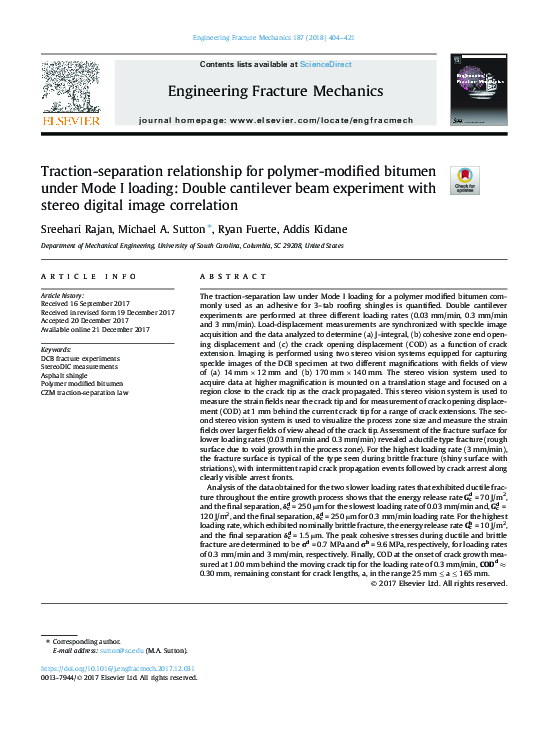 (PDF) Traction-separation relationship for polymer-modified bitumen ...