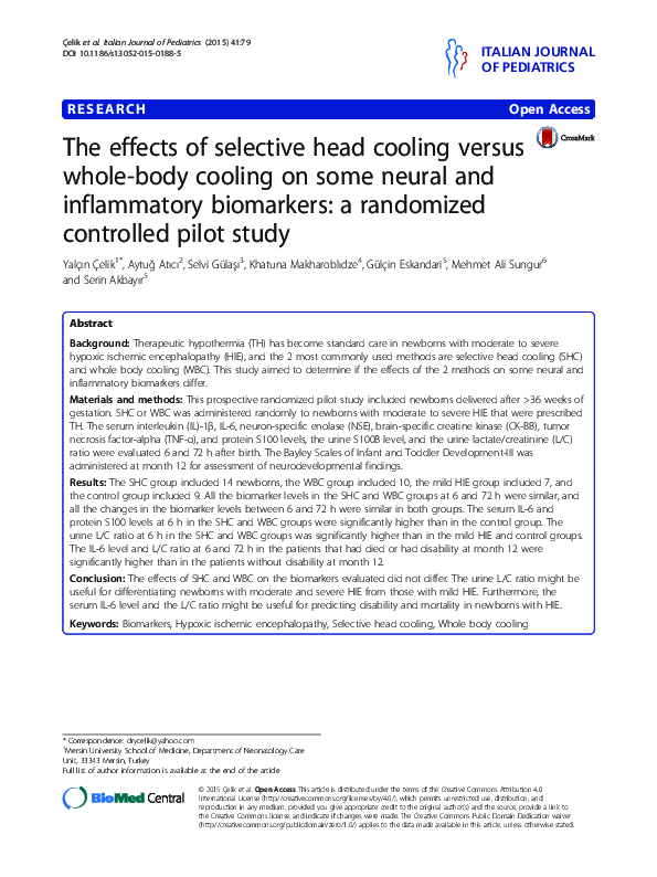 (PDF) The effects of selective head cooling versus whole-body cooling ...