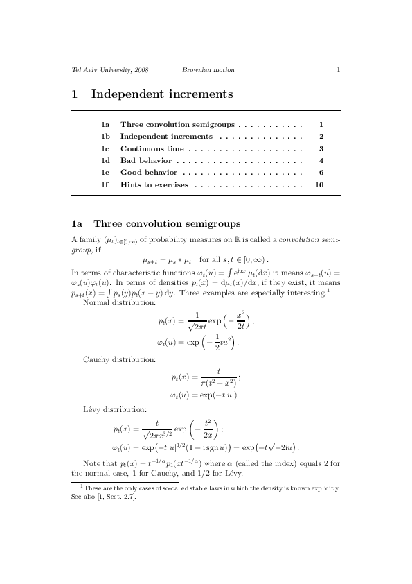 (PDF) Cauchy distribution