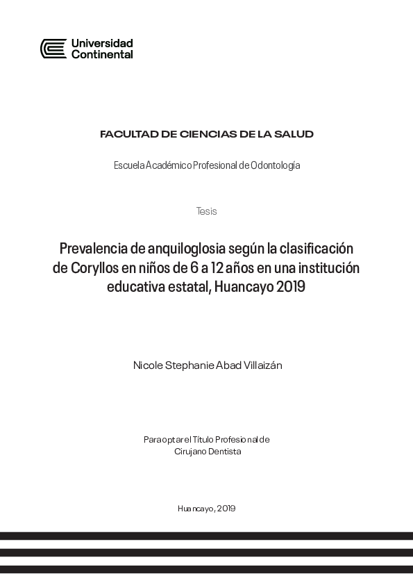 (PDF) Prevalencia de anquiloglosia según la clasificación de Coryllos ...