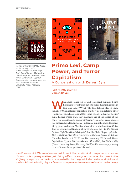 (PDF) Primo Levi, Camp Power, and Terror Capitalism: A Conversation ...