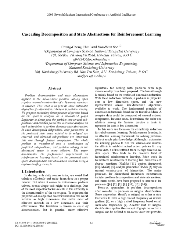 (PDF) Automated Hierarchical Decomposition for Reinforcement Learning