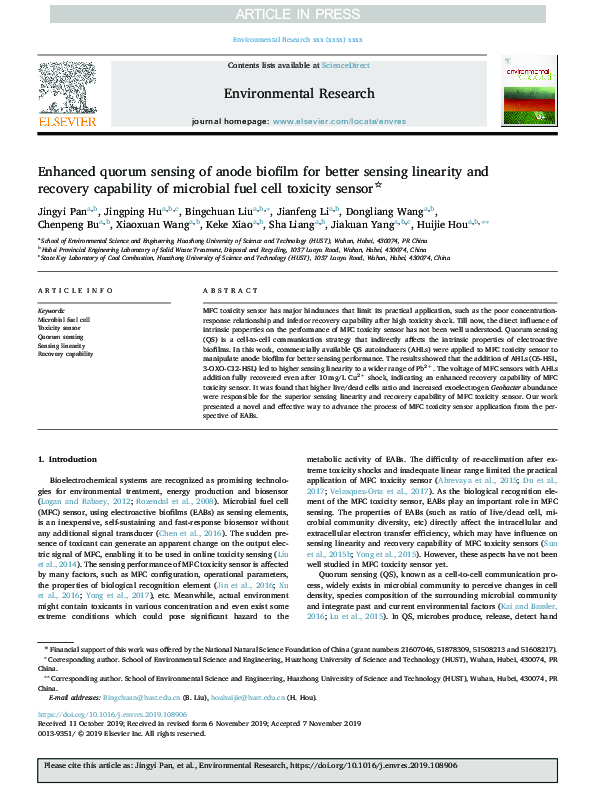 (PDF) Enhanced quorum sensing of anode biofilm for better sensing linearity and recovery ...