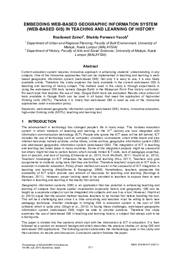 (PDF) Embedding Web-Based Geographic Information System (Web-Based Gis ...