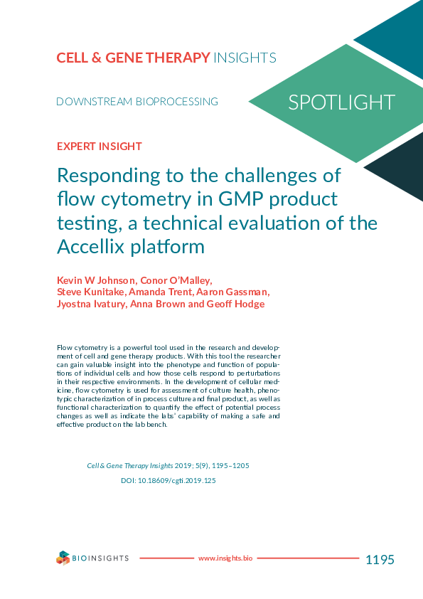 (PDF) Responding to the challenges of flow cytometry in GMP product ...
