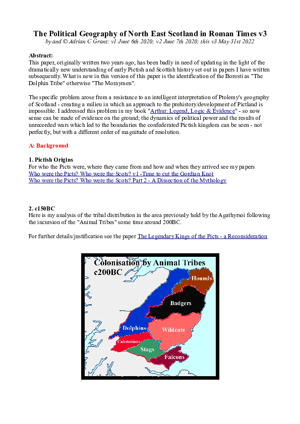 (PDF) The Political Geography of North East Scotland in Roman Times v3