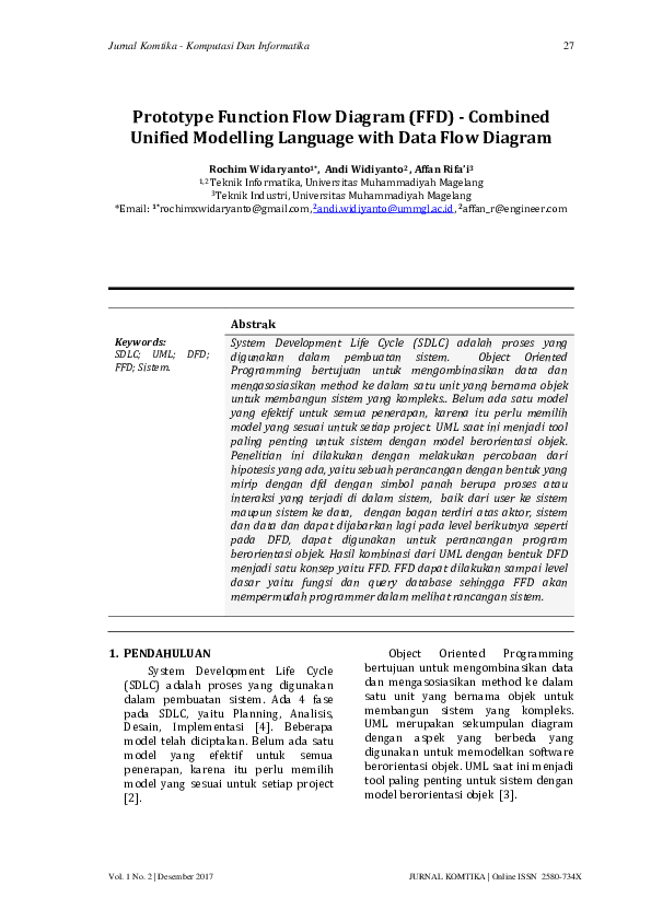 (PDF) Prototype Function Flow Diagram (FFD) - Combined Unified ...
