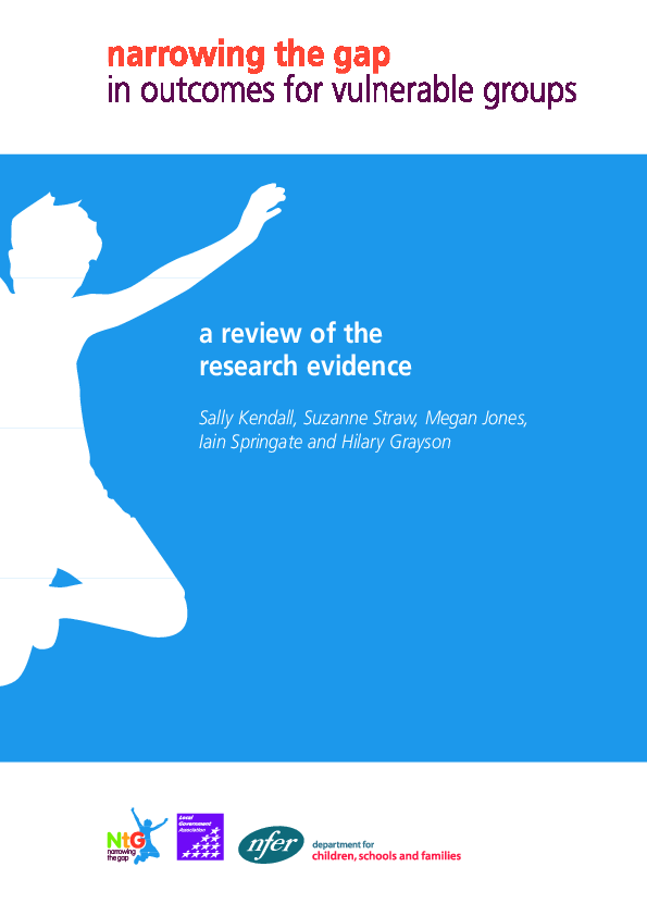 (PDF) Narrowing the Gap In Outcomes for Vulnerable Groups: A Review of ...