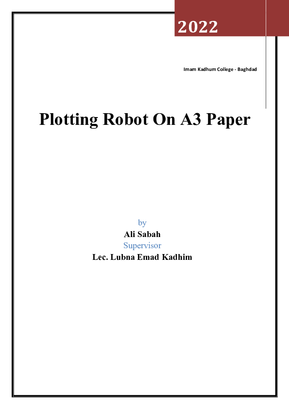(DOC) Plotting Robot On A3 Paper