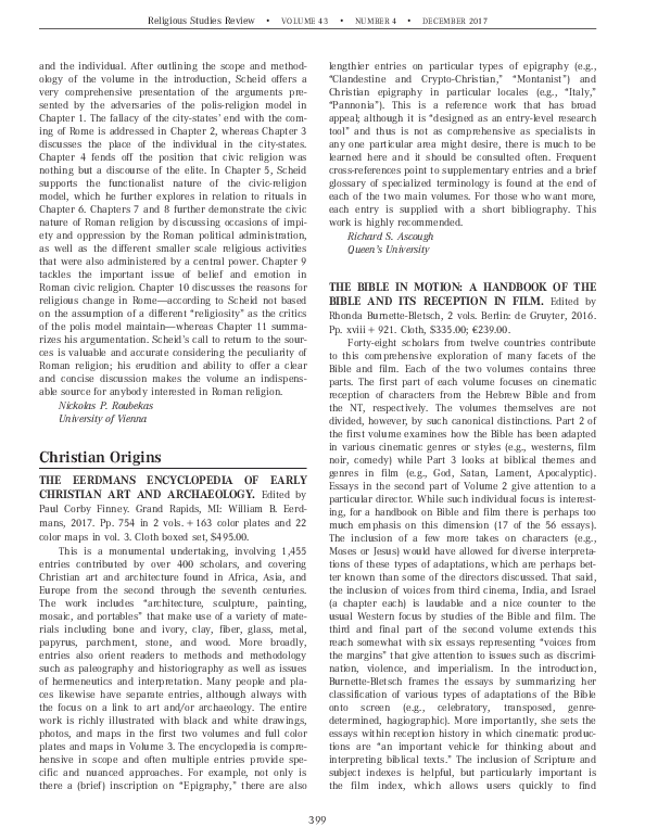 (PDF) The Eerdmans Encyclopedia of Early Christian Art and Archaeology ...