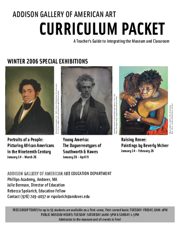 (PDF) Portraits of a people: picturing African Americans in the ...