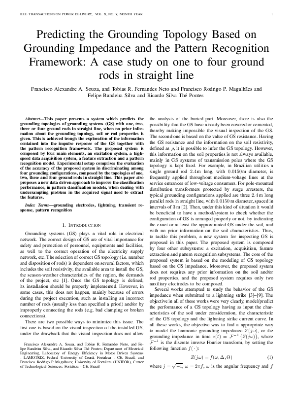 (PDF) Predicting the Grounding Topology Based on Grounding Impedance ...